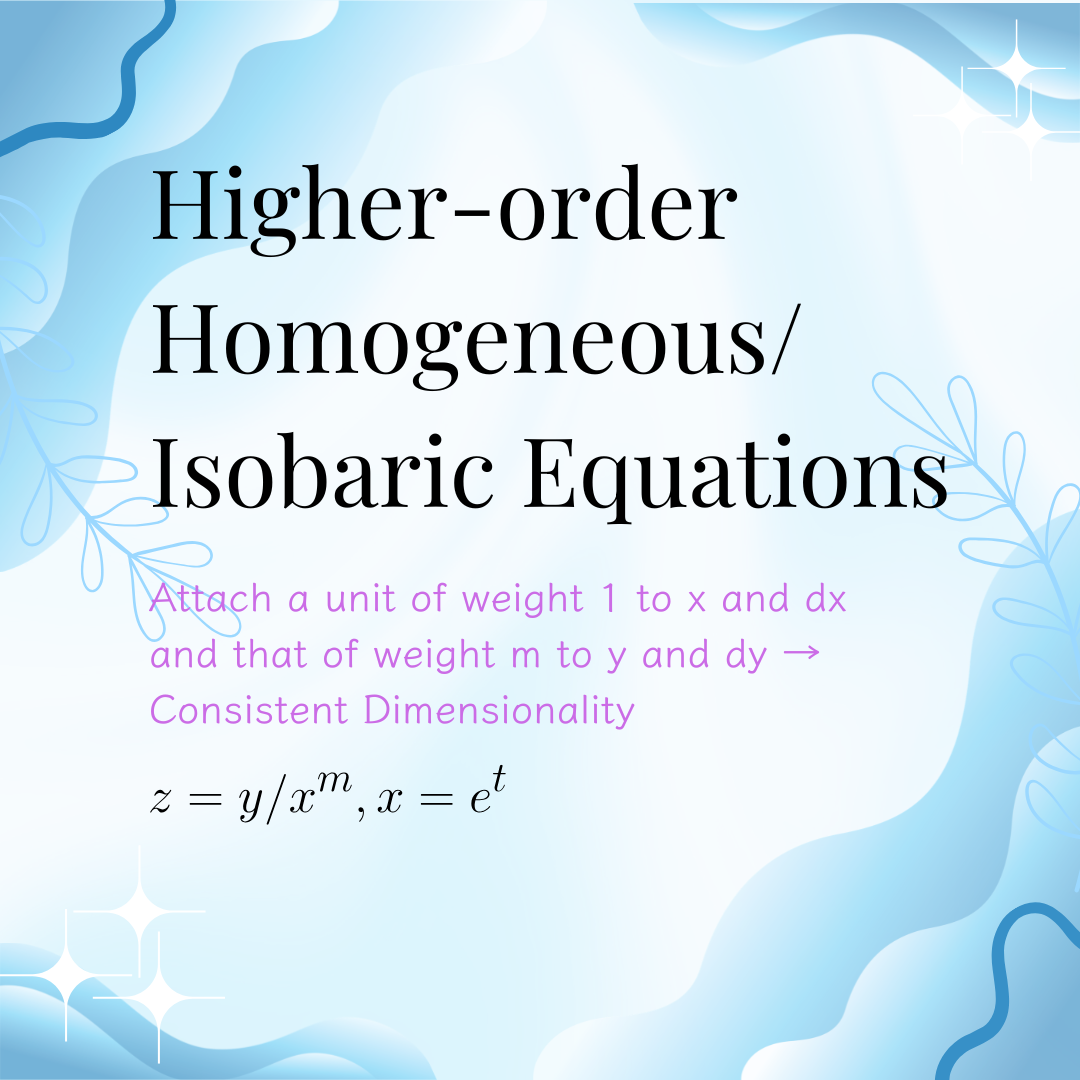 ODEs 1-3: First-order Linear ODEs – Benjamin's Maths World
